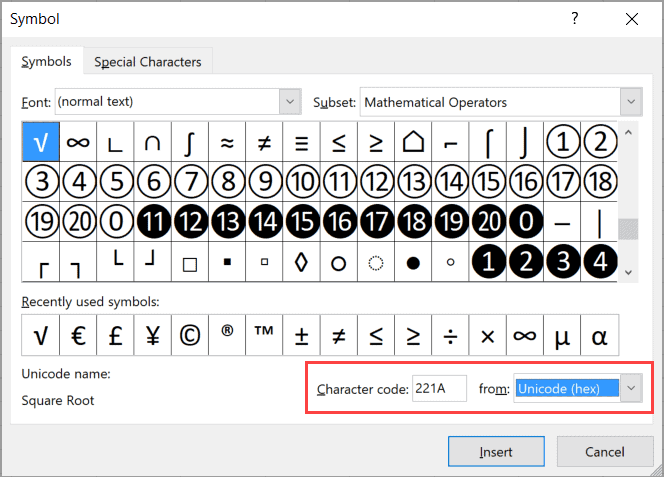  How To Insert Square Root Symbol In Excel 5 Easy Ways Worksheet 