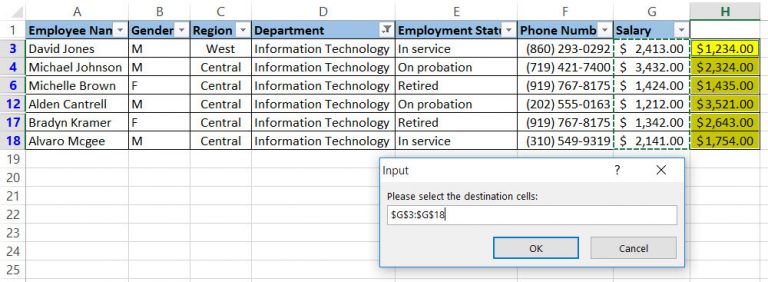 How to Paste in a Filtered Column Skipping the Hidden Cells