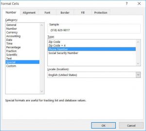 How to Format Phone Numbers in Excel