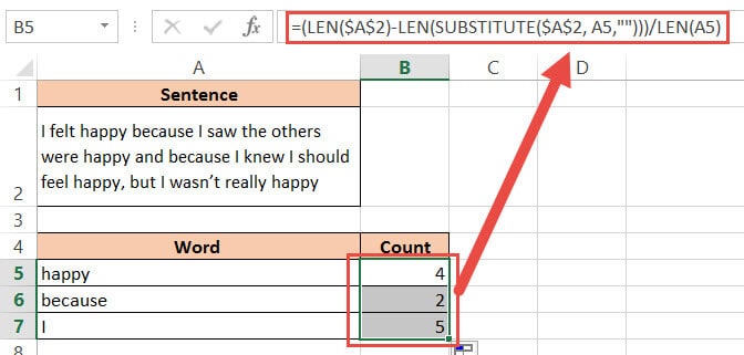How To Count How Many Times A Word Appears In Excel Easy Formulas Spreadsheet Planet