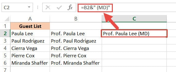 How To Add Text To The Beginning Or End Of All Cells In Excel
