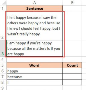 Count How Many Times a Word Appears in Excel (Easy Formulas)