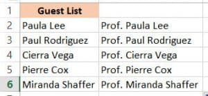 How to Add Text to the Beginning or End of all Cells in Excel