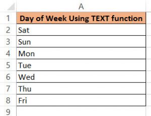 How to Convert Date to Day of Week in Excel (3 Easy Ways)