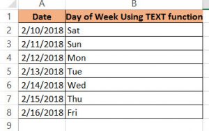 How to Convert Date to Day of Week in Excel (3 Easy Ways)