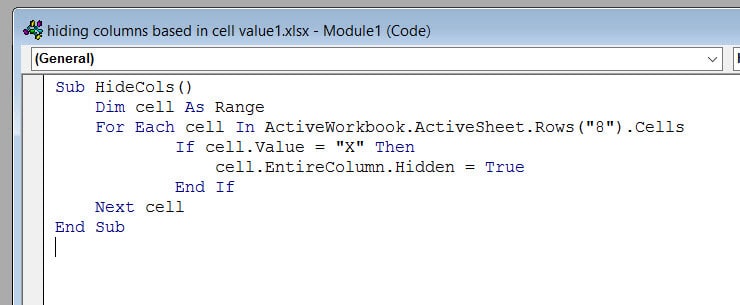 How To Hide Columns Based On Cell Value In Excel Spreadsheet Planet
