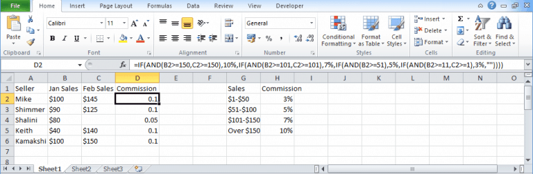 Multiple If Statements in Excel (Nested Ifs, AND/OR) with Examples ...