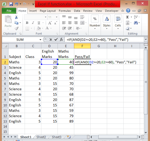 How To Use Excel If Statement With Multiple Conditions Range AND OR 