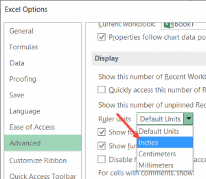 How To Set Column Width in Inches (or Centimeters) in Excel?