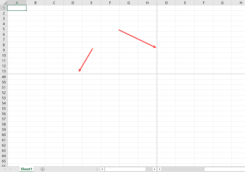 How To Remove Panes In Excel Worksheet Shortcut 