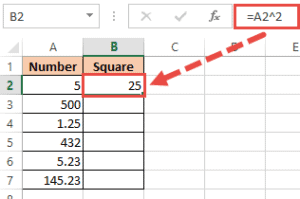 How to Square a Number in Excel (2 Simple Methods)