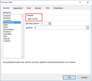 How to Apply Accounting Number Format in Excel