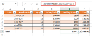 How to Add a Total Row in Excel Table (Step-by-Step)