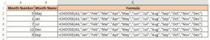 How to Convert Month Number to Month Name in Excel