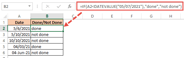 Using IF Function With Dates In Excel Easy Examples 