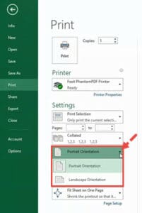 How to Change Page Orientation in Excel (for Printing)