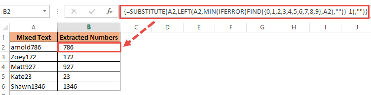 How To Extract Number From Text In Excel Beginning End Or Middle Spreadsheet Planet 2023 