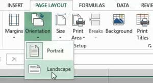 How to Change Page Orientation in Excel (for Printing)
