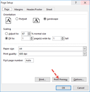 How to Change Page Orientation in Excel (for Printing)