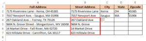How to Separate Address in Excel?