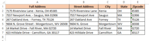 How to Separate Address in Excel?