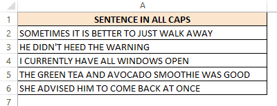 How to Change All Caps to Lowercase Except the First Letter in Excel?