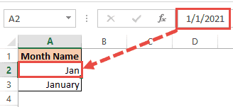 How to Convert Month Name to Number in Excel?