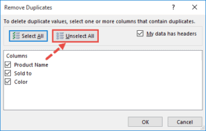 How to Remove Duplicate Rows based on one Column in Excel?