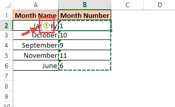 How to Convert Month Name to Number in Excel?