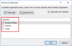 How to Remove Duplicate Rows based on one Column in Excel?