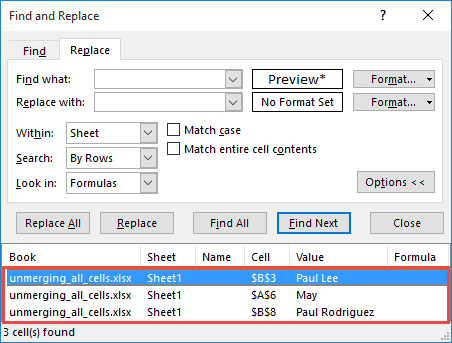 How to Unmerge All Cells in Excel? 3 Simple Ways