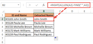 How to Extract Text After Space Character in Excel?
