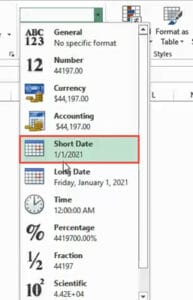 How to Apply Short Date Format in Excel? 3 Easy Ways!
