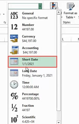 How to Apply Short Date Format in Excel? 3 Easy Ways!