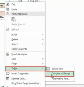 Excel Table vs. Excel Range – What’s the Difference?