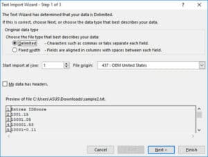 How to Convert a Text File to Excel?