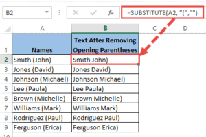 Remove Parentheses (Brackets) in Excel - 3 Easy Ways!