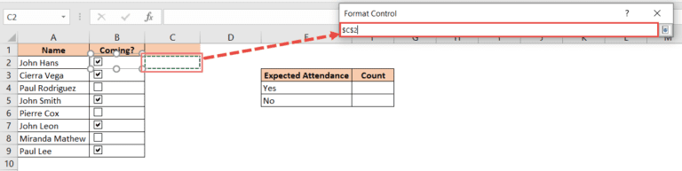 Count the Number of Yes in Excel (Using COUNTIF)