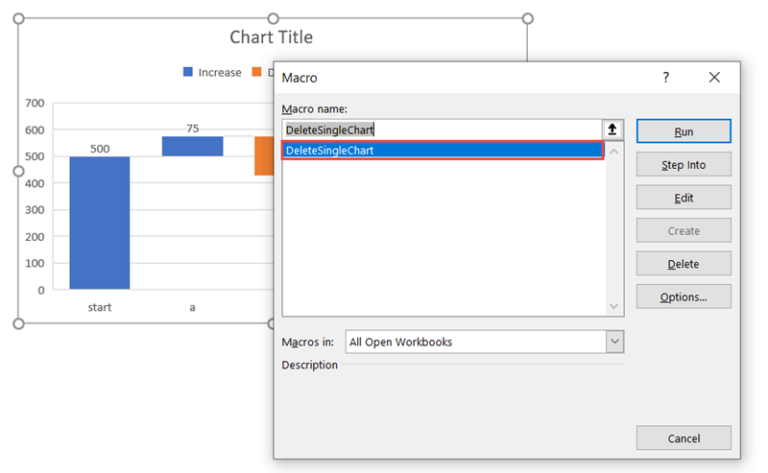 How To Delete Chart In Excel Manual VBA 