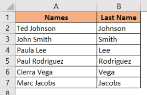 Extract Last Name in Excel - 4 Easy Ways!
