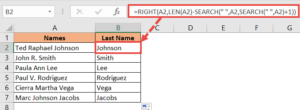 Extract Last Name in Excel - 4 Easy Ways!