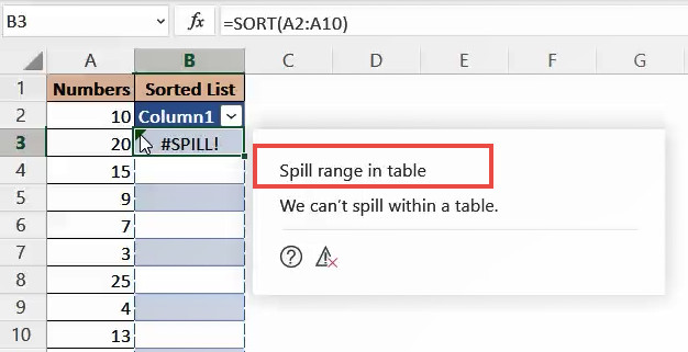 SPILL Error In Excel How To Fix 