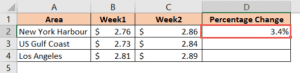 How to Calculate Percentage Difference in Excel (Formulas)