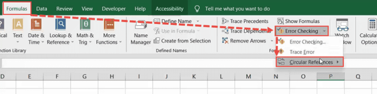 Circular References in Excel - How to Find and Fix it!