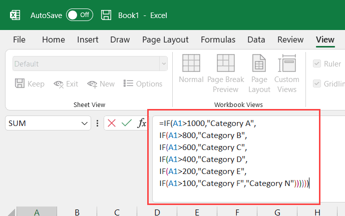 Formula Bar In Excel Show Hide Formula Bar Spreadsheet Planet