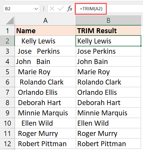 How To Remove Space Before Text In Excel 5 Easy Ways 