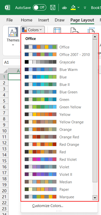 How To Change Theme Colors In Excel Step by Step 
