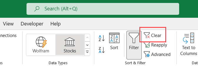 How To Clear Filter In Excel Shortcut 