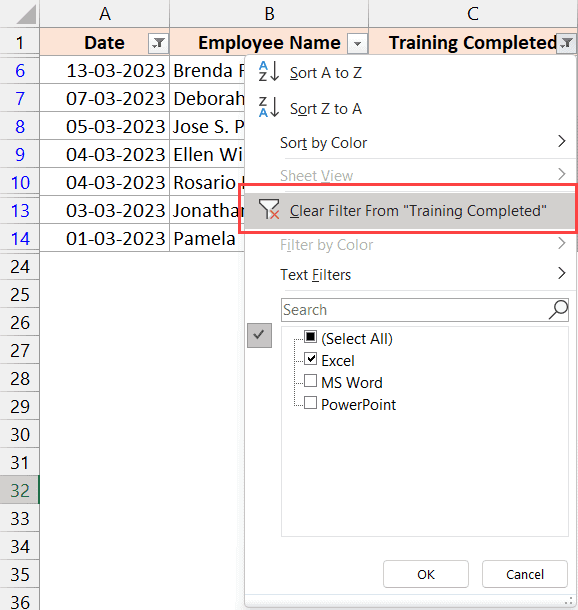 How To Clear Filter In Excel Shortcut 
