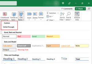 How to Strikethrough in Excel (5 Ways + Shortcuts) - Spreadsheet Planet
